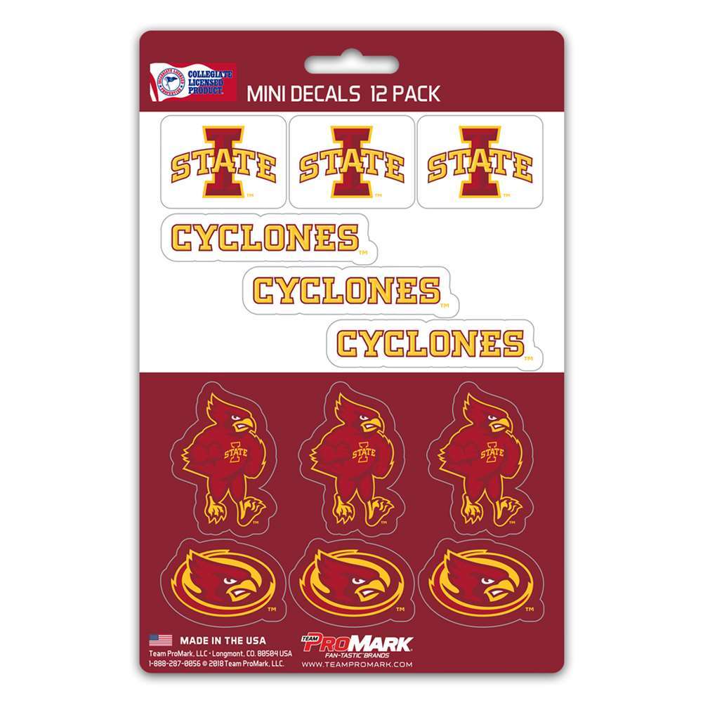 Iowa State Cyclones Mini Decals - 12 Pack | eBay