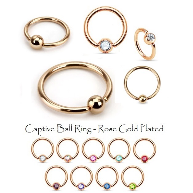 Gold Plated Labret Tragus Cartilage Lip Bar Horseshoe CBR Piercing Ear ...