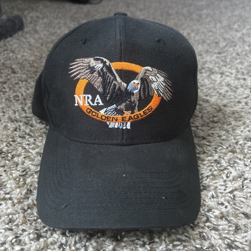 Vintage NRA Golden Eagles Baseball Cap - Retro Adjustable Black ...
