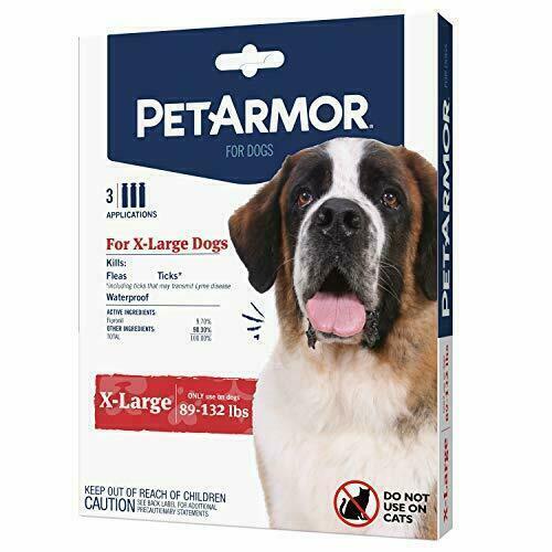 Pet Armor 05390 Flea and Tick Protection for 89 to 132 lbs Dog - 3 Pack ...