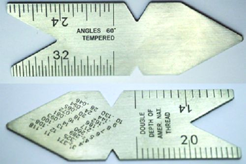 Screw & Center Pitch Gauge Fishtail 60 Deg. US Thread Setup Procheck ...