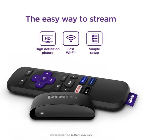 Roku 3960RW Express HD Streaming Device - with High-Speed HDMI Cable ...