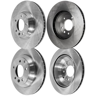 Front & Rear Brake Disc Rotors for VW Porsche Cayenne Audi Q7 ...