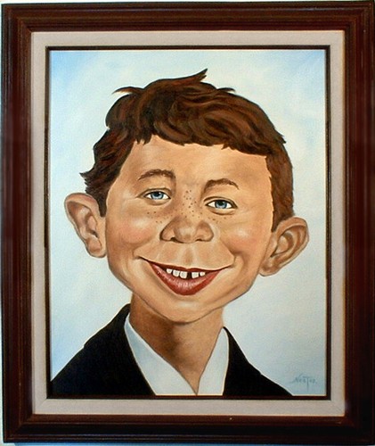 Alfred E. Newman Oil Painting, Comic Magazine Mad | eBay