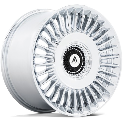 (Set-4) Asanti ABL-40 Tiara 22x9 5x115/5x120 +15mm Chrome Wheels Rims ...