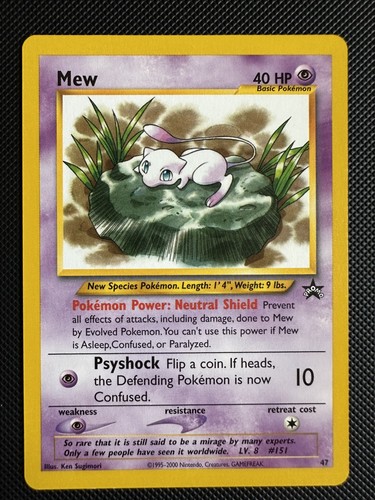 Mew - Wizards Black Star Promo #47 - 1995-2000 - Pokemon Card | eBay