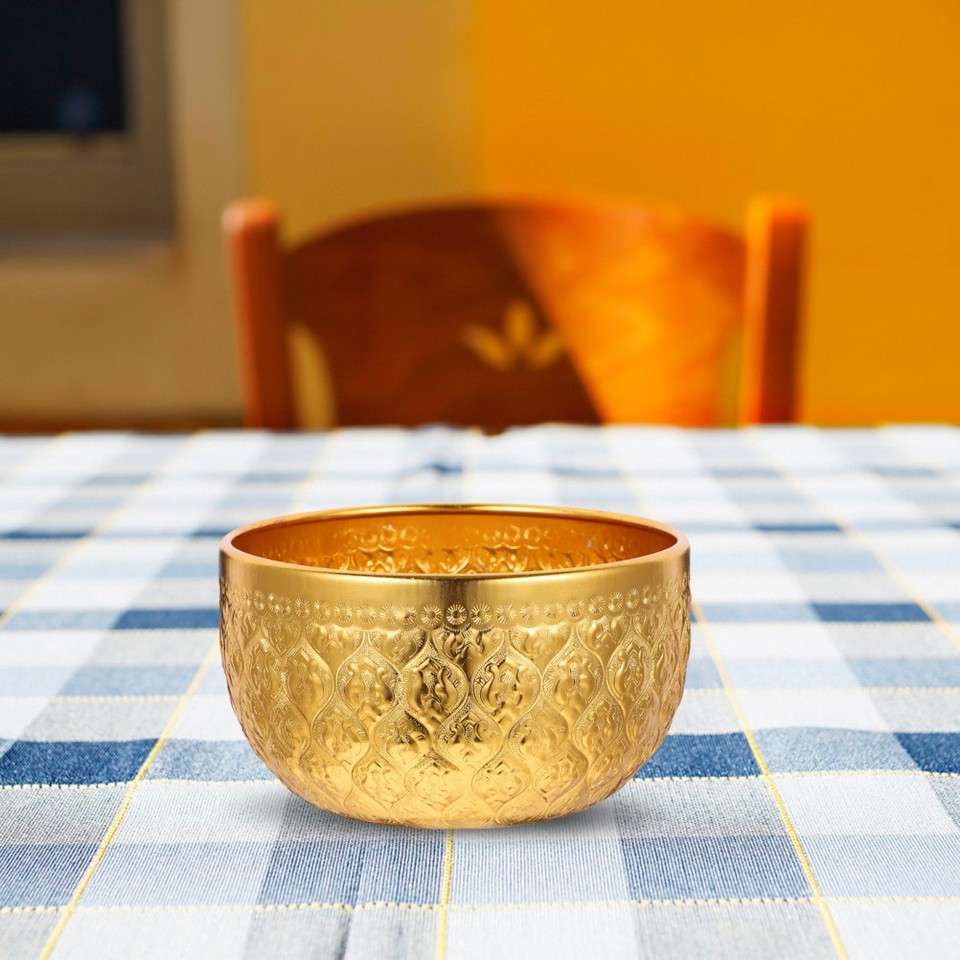 Stainless Steel Bowls Noodle Restaurant Food Metal Embossed Cereal ...