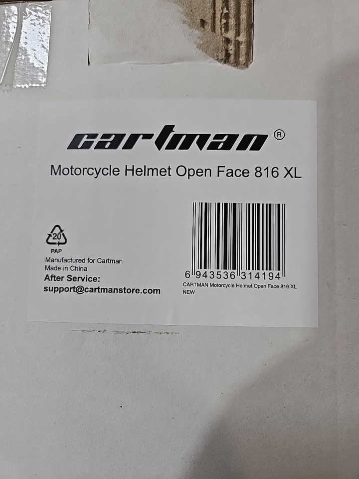 Cartman Motorcycle Open Face Helmet with Sun Visor Quick Release Buckle ...
