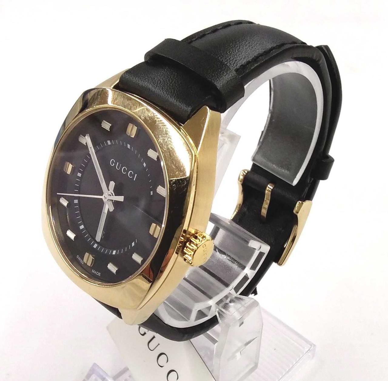 Gucci Gg2570 Gold-tone Leather Ladies Watch YA142408 for sale online | eBay