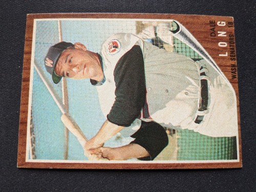 1962 Topps Baseball Card # 228 Dale Long - Washington Senators (VG/EX ...
