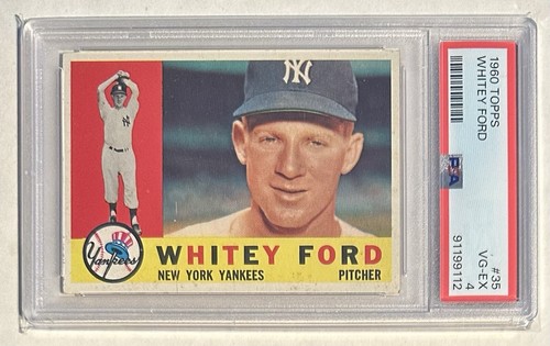 1960 Topps #35 Whitey Ford - New York Yankees | PSA VG-EX 4 - Brand New ...