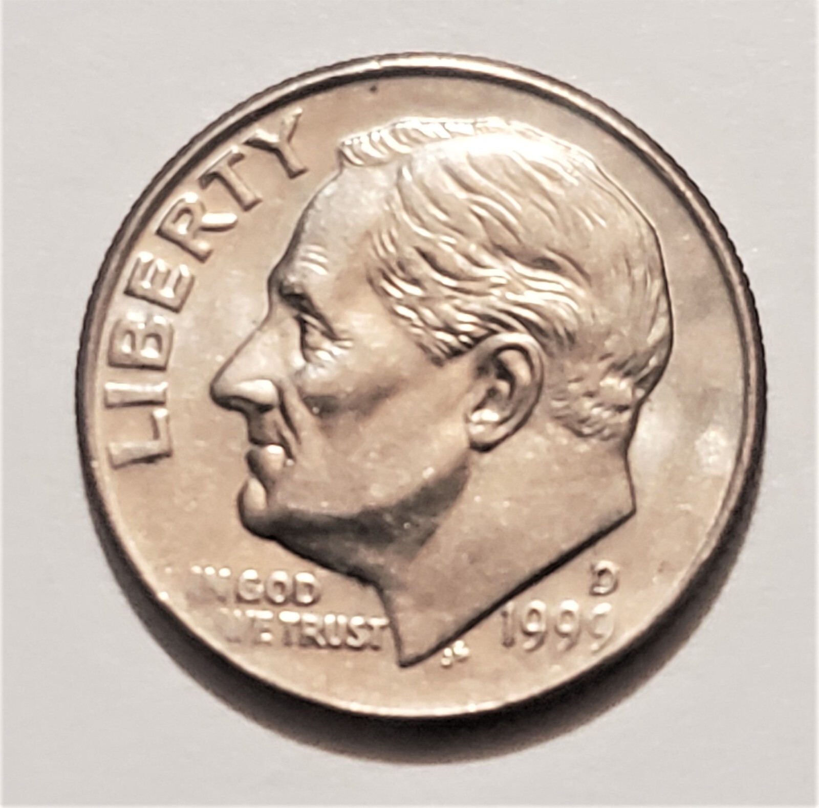 1999-D Roosevelt Dime DDO, Struck Grease Error #0733 | eBay