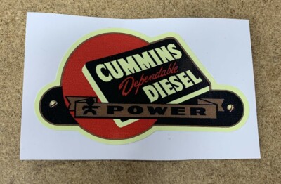 Cummins Diesel Sticker Holley carby Carburettor toolbox mancave beer ...