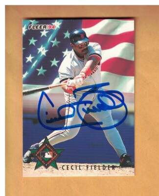 Cecil Fielder Autographed 1994 FLEER ALL-STAR BASEBALL CARD SIGNED ...