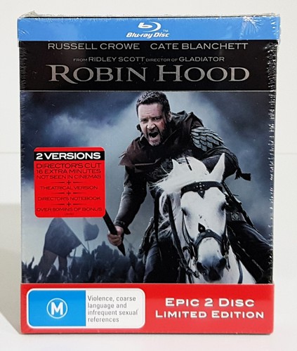 Robin Hood Blu-ray Epic 2-Disc Limited Edition Steelbook Brand New ...