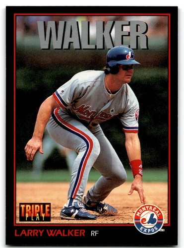 1993 Triple Play Larry Walker Montreal Expos #42 | eBay