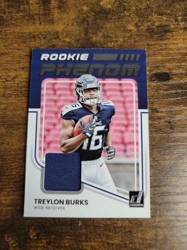 💥2022 Panini Donruss Treylon Burks Rookie Phenom RC Patch #RPJ-11 ...