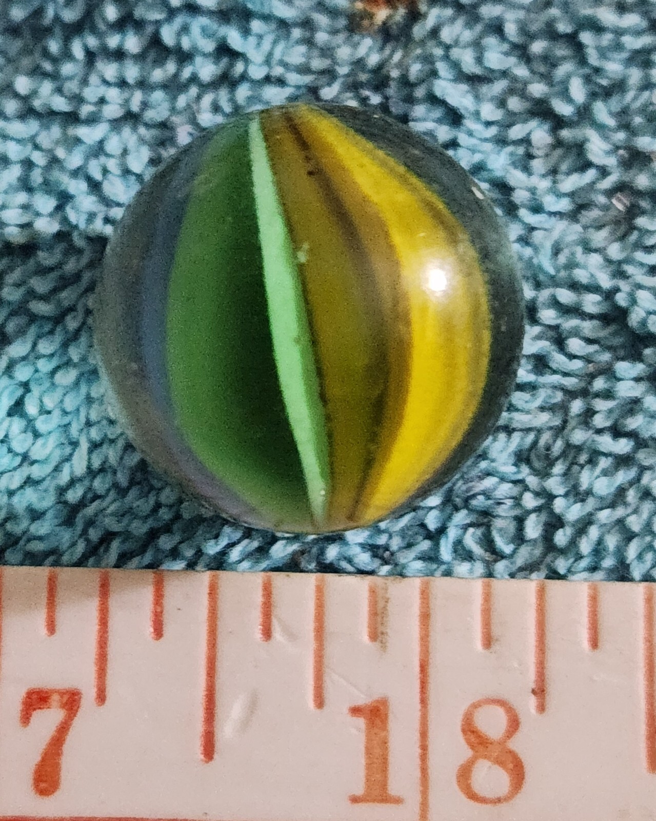 Akro Agate Patch Marble Red Yellow 7/8 Diameter. D1#6543 | eBay