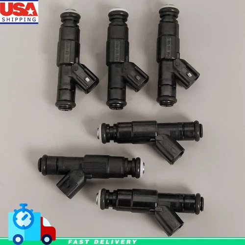 Set (6) OEM Fuel Injectors 0280155784 Upgrade for Jeep 1999-2004 4.0L ...