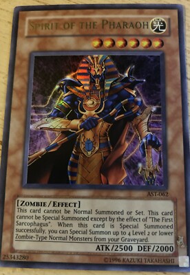 YuGiOh - Spirit Of The Pharaoh - AST-062 - Ultra Rare Holo | eBay