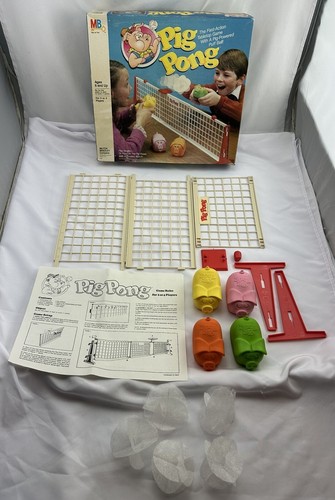 1986 Pig Pong Game by Milton Bradley Complete in Great Condition FREE ...