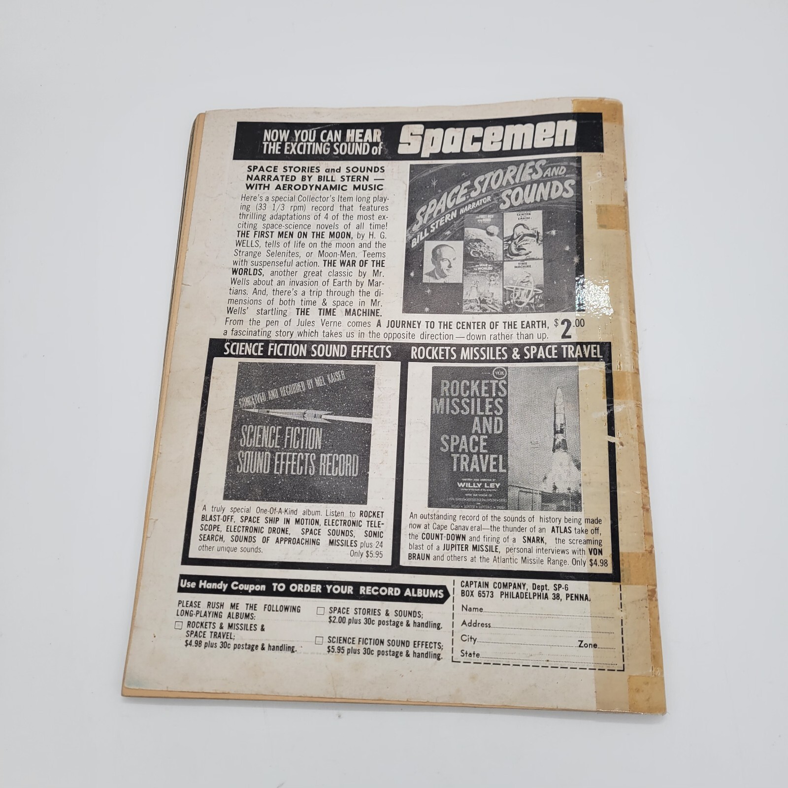 #6 SPACEMEN (January 1963) Forrest J. Ackerman Magazine SCI-FI Cover ...