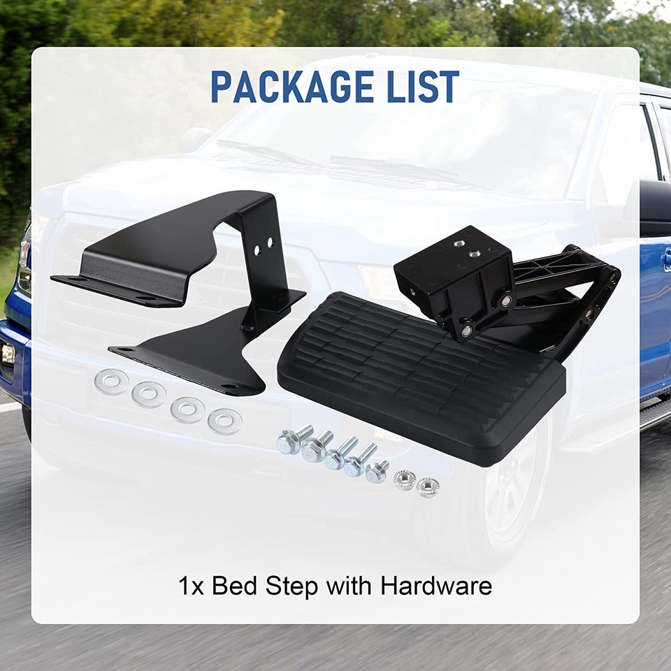 Rear Bumper Step Retractable Truck Bed Step For 2018 Ford F250 F350 ...