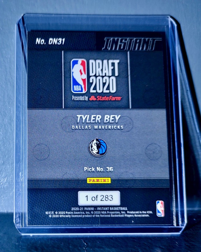 Tyler Bey 2020-21 Panini NBA Draft Night #31 Basketball Rookie Card 1 ...