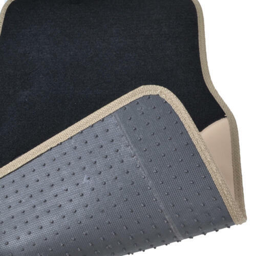 2-Tone Beige Black Car Interior Split Bench Seat Covers Floor Mats,14 ...