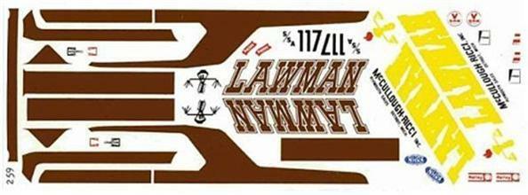 Fred Cady 259 Lawman 64 Plymouth-Al Eckstrand Drag decal | eBay