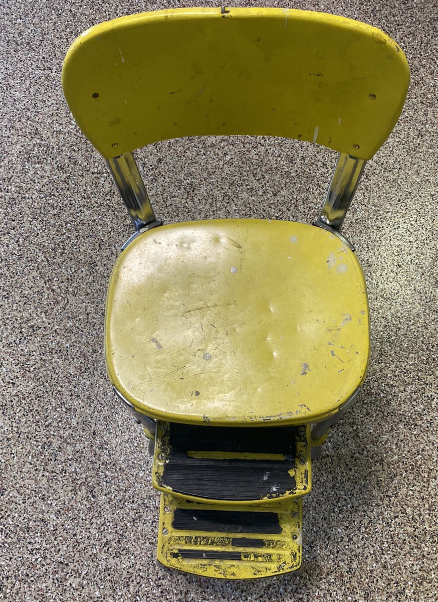 Yellow Vintage Step Stool