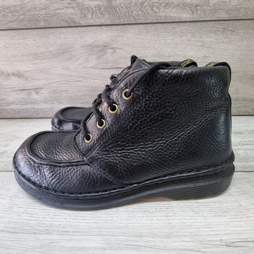 Dr Martens Womens Boots Austin Black Leather Mid Ankle Black UK 7 EU 41 ...