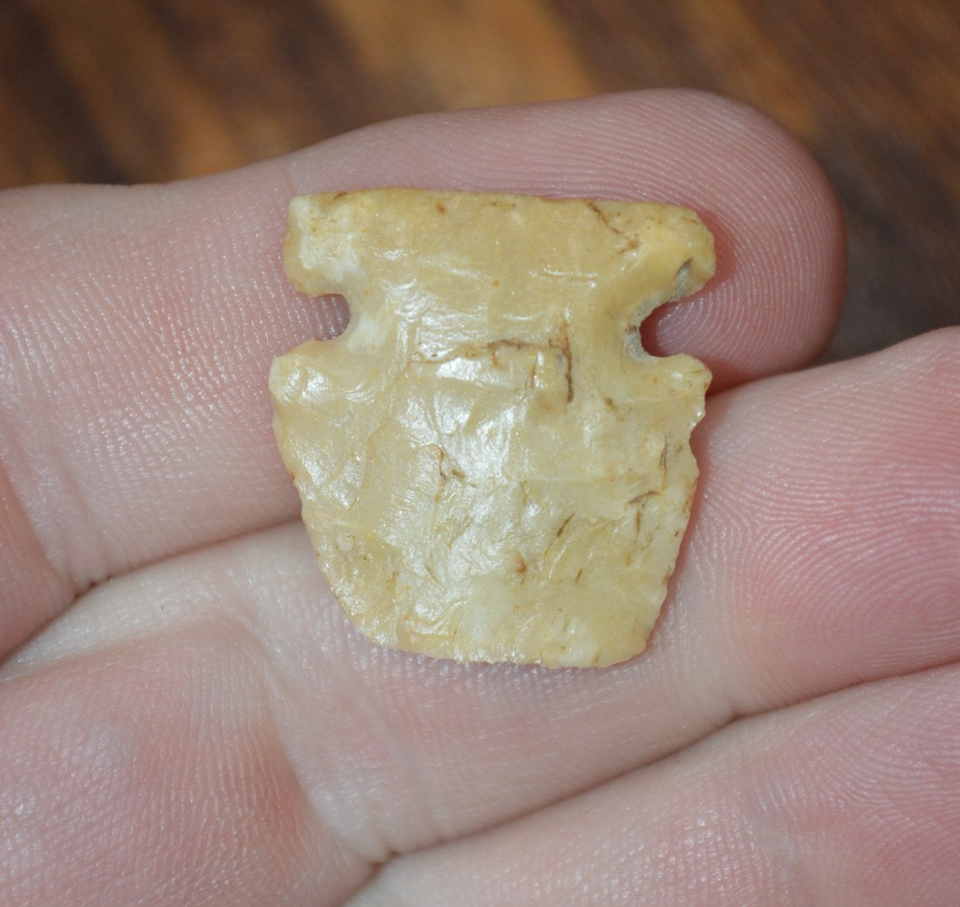 Small Tan Crowley's Ridge Archaic Cache River Hafted Scraper Clay Co ...