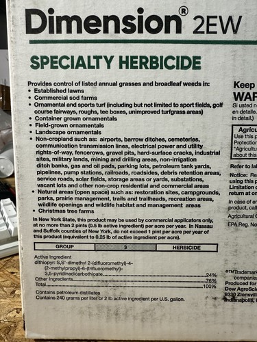 Dimension 2EW Herbicide, one bottle (64 oz) | eBay