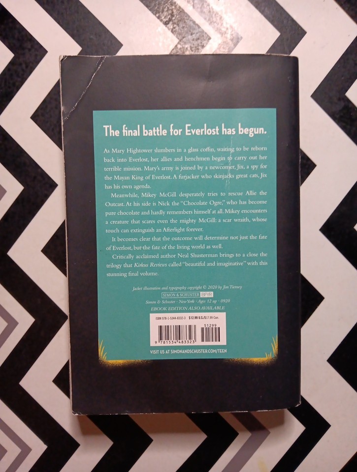 Lot Of 3 Neal Shusterman’s The Skinjacker Trilogy Paperback Everlost ...