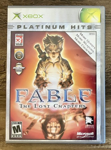 Fable: The Lost Chapters Best Of Platinum Hits(Microsoft Xbox, 2004 ...