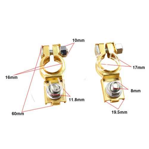 Durable&Long Lasting Cars Battery Cabling Connect Clips Clamp Terminal ...