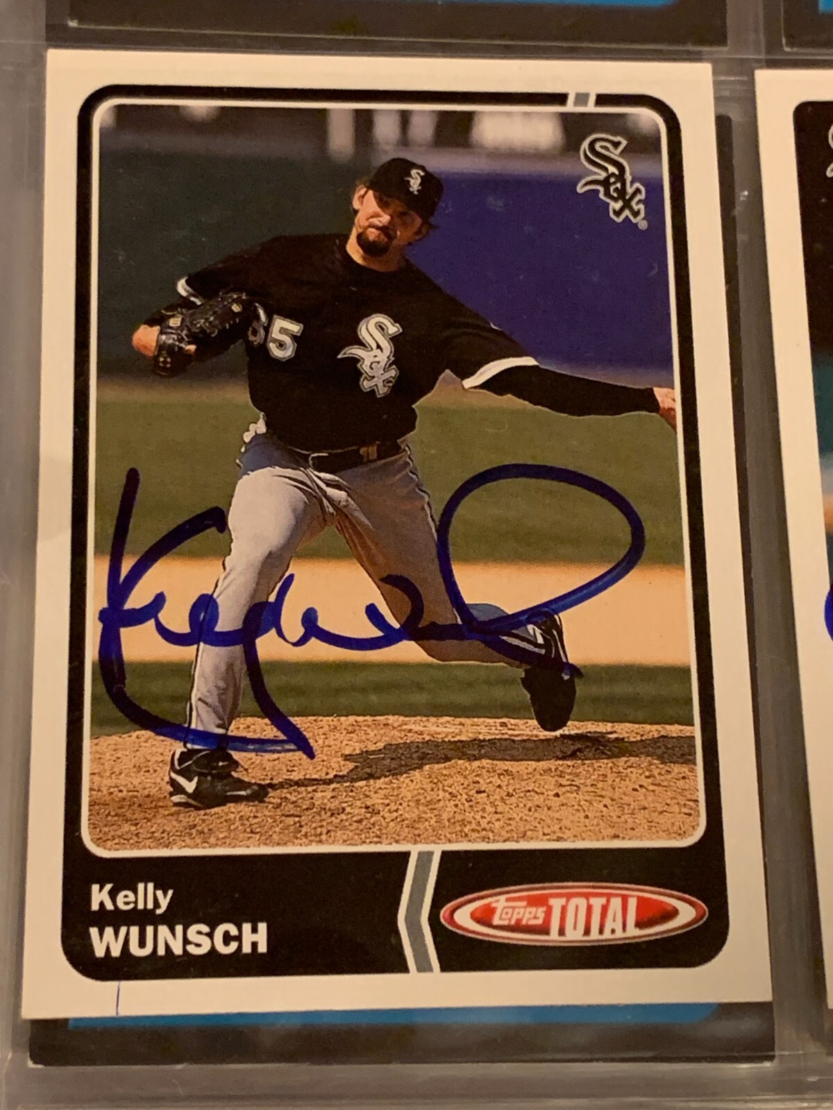KELLY WUNSCH AUTOGRAPHED SIGNED 2003 TOPPS TOTAL CARD CHICAGO WHITE SOX ...