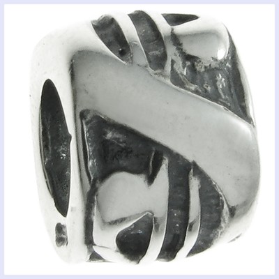 925 Sterling Silver Dollar Money Sign Round Bead for European Charm ...