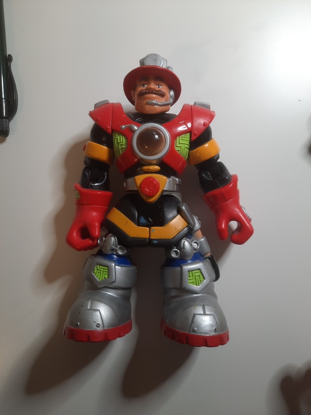 Rescue Heroes Fireman Action Figure Fisher Price Toy 6" By Mattel 2002 ...