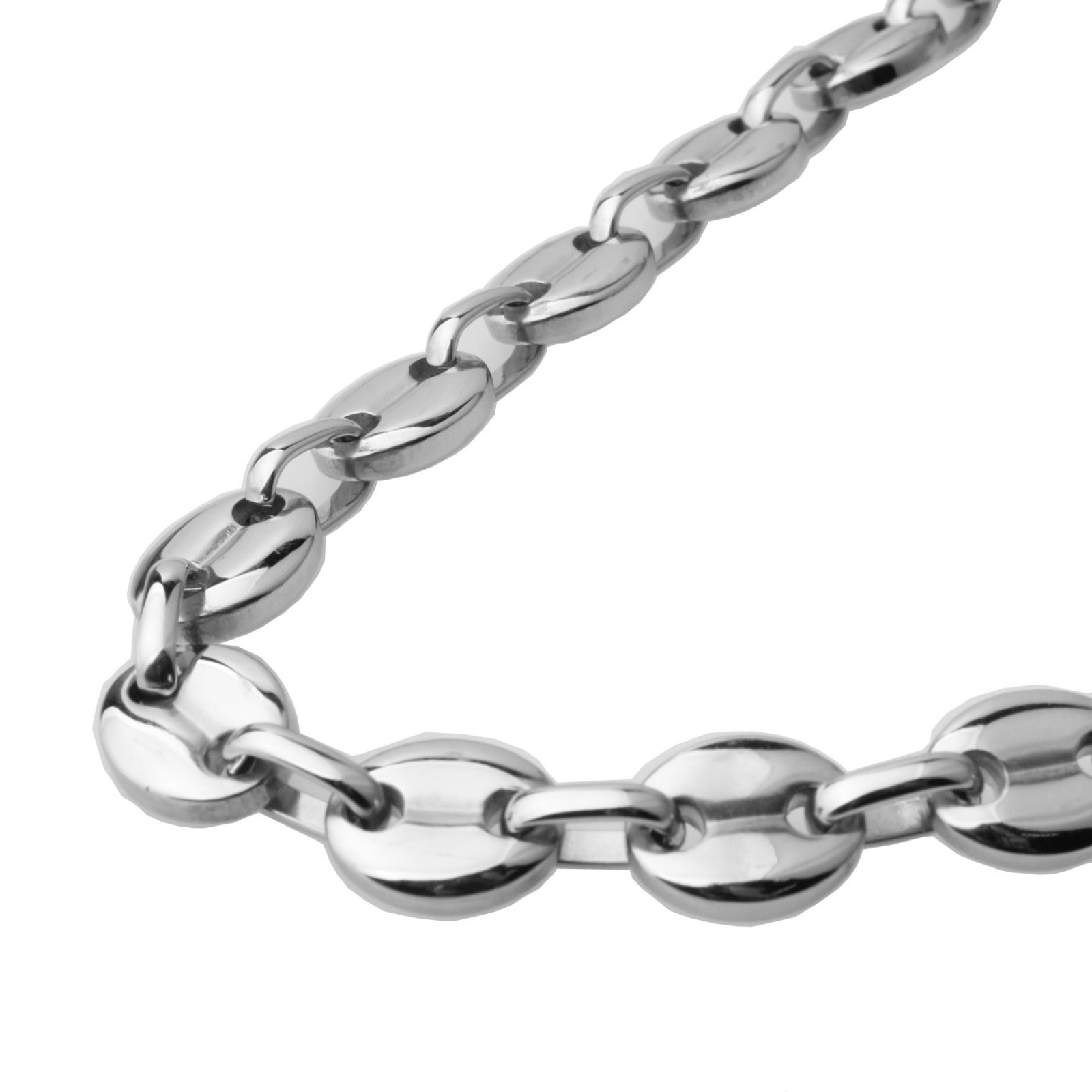 Charming Stainless Steel Mutil-Color Coffee Beans Link Chain Men Women ...