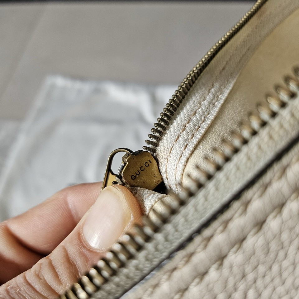 Gucci Portfolio Print Leather Clutch Bag Wash Bag With Dust Bag | eBay UK