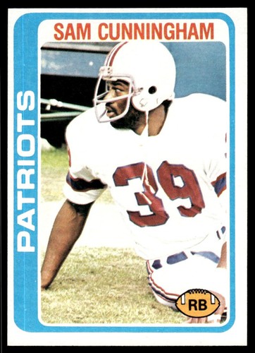 1978 TOPPS SAM CUNNINGHAM NEW ENGLAND PATRIOTS #341 | eBay