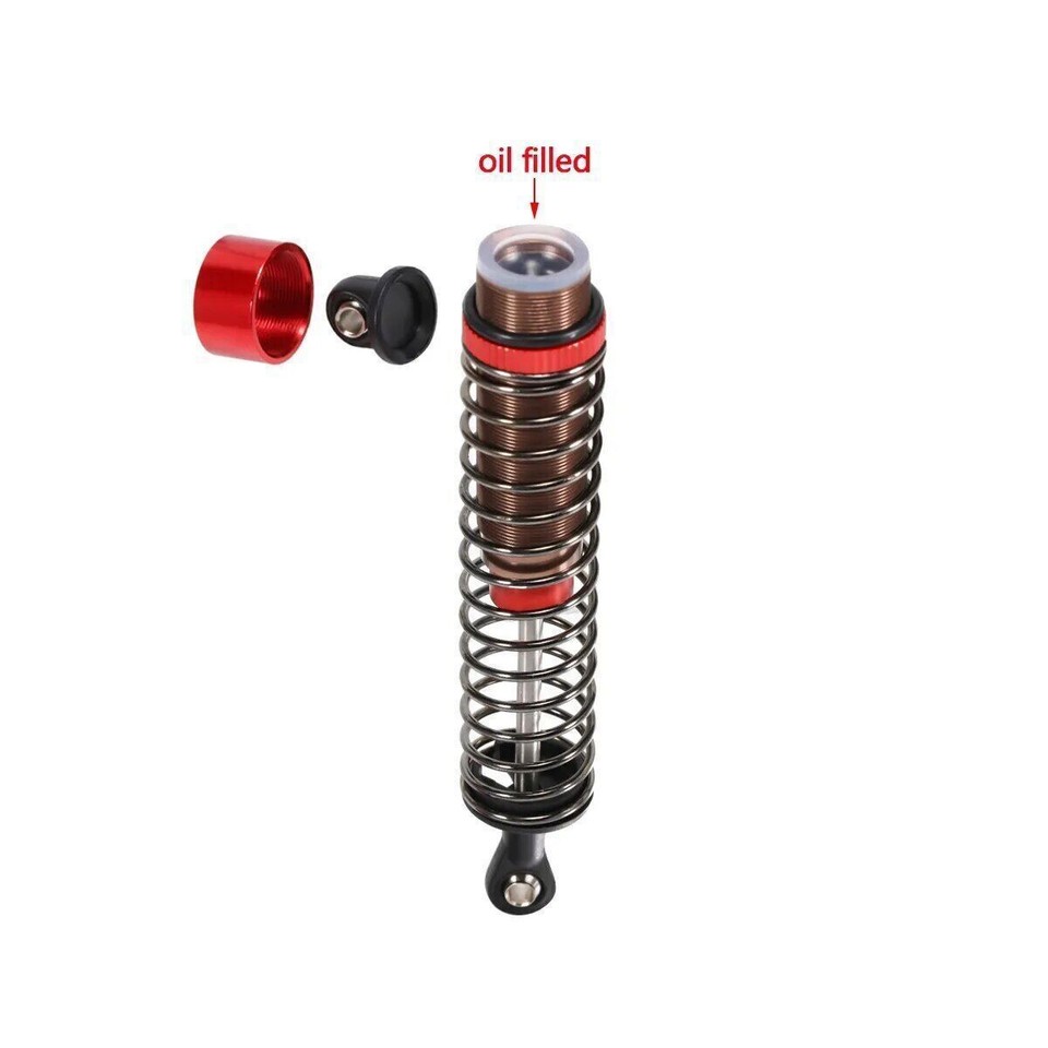 4PCS Oil Filled Shock Absorber 52-120mm for 1/10 RC Truck Truggy On ...