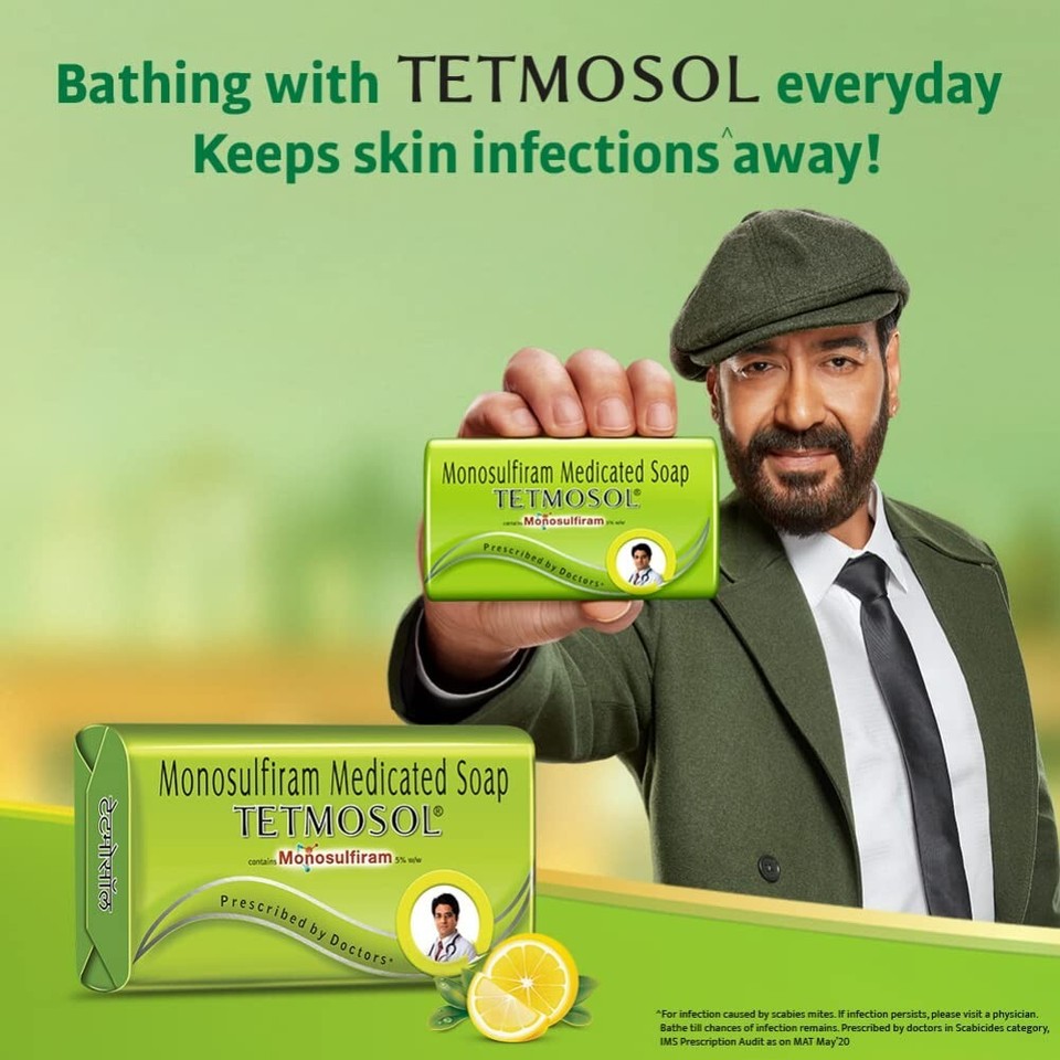 Tetmosol Skin Care Soap for Skin Infections, Itching, Redness ( pack of ...