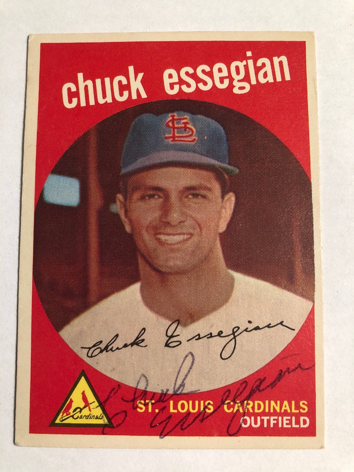1959 Topps Chuck Essegian #278 Auto Signed Autograph Cardinals | eBay