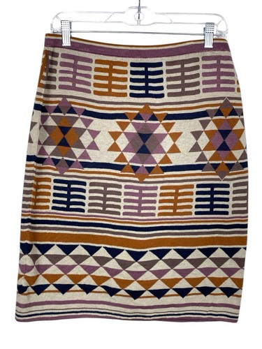 Peruvian Connection Sz Large Skirt Boho Knit Pima Cotton Southwest Aztec Artsy | eBay
