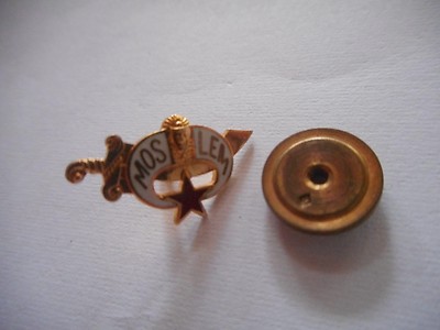 ** Vintage Moslem Masonic Freemasonry Shriner's Tie Tack Pin Screwback ...