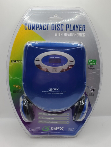 GPX Compact Disc Player C3849 CD Portable Headphones Brand New Sealed ...