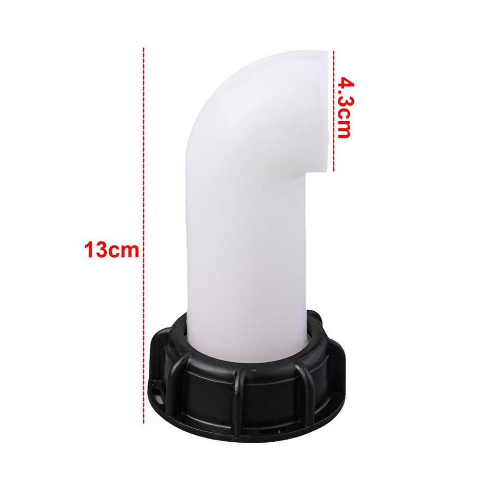 2 Pack IBC Valve Outlet Adapters 90 Degree Spout for Easy Water Flow ...